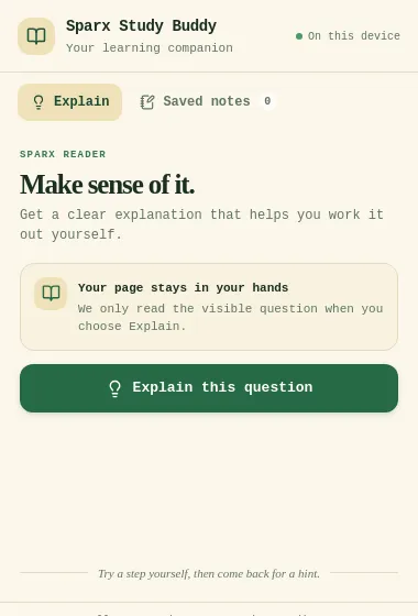 Sparx AI Study Buddy Extension