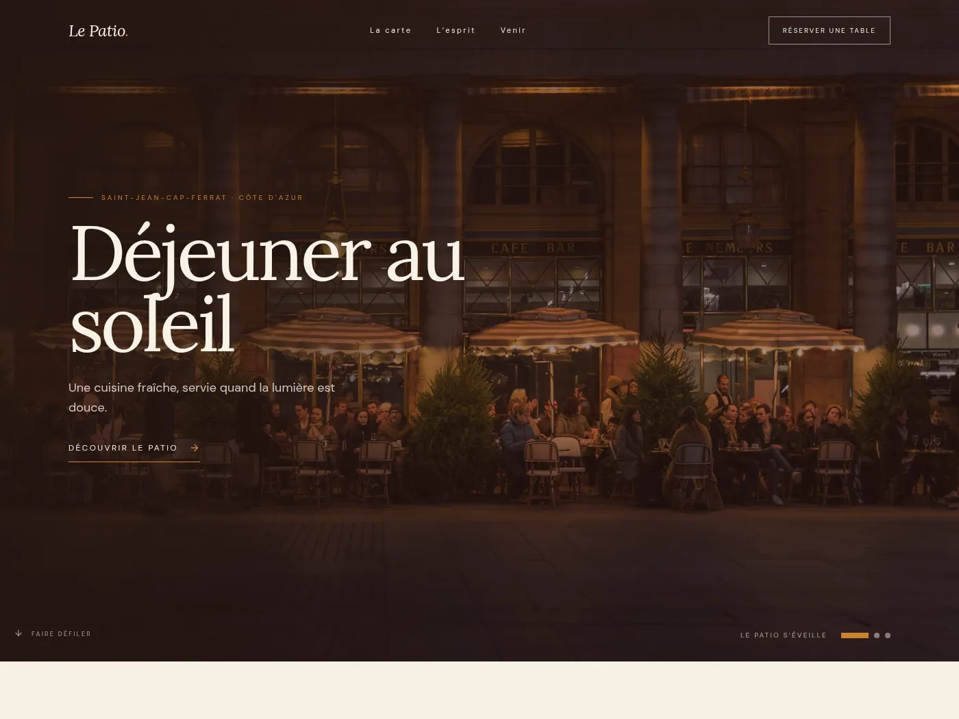 Le Patio Visual Site