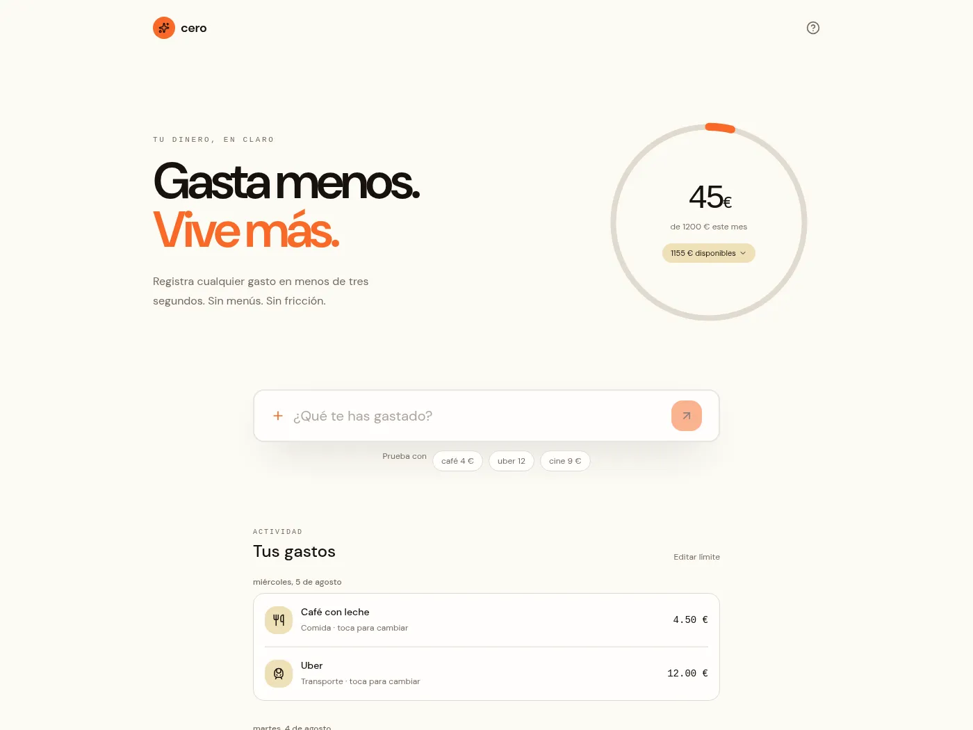 Cero AI Expense Tracker