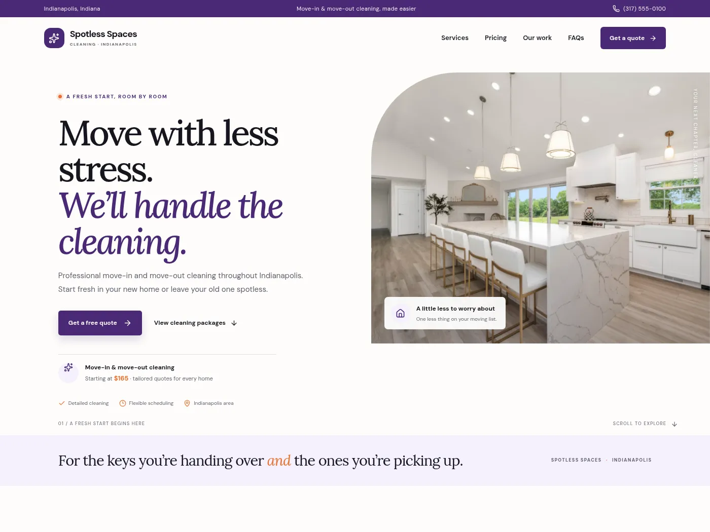 Spotless Spaces Site