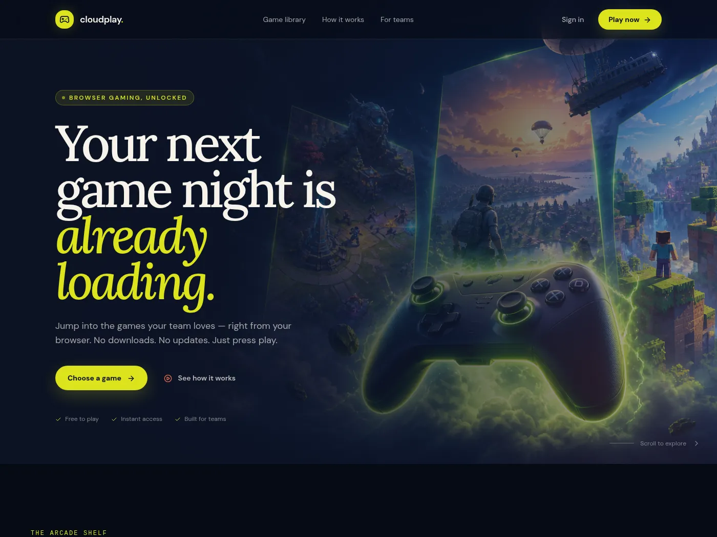 CloudPlay Arcade