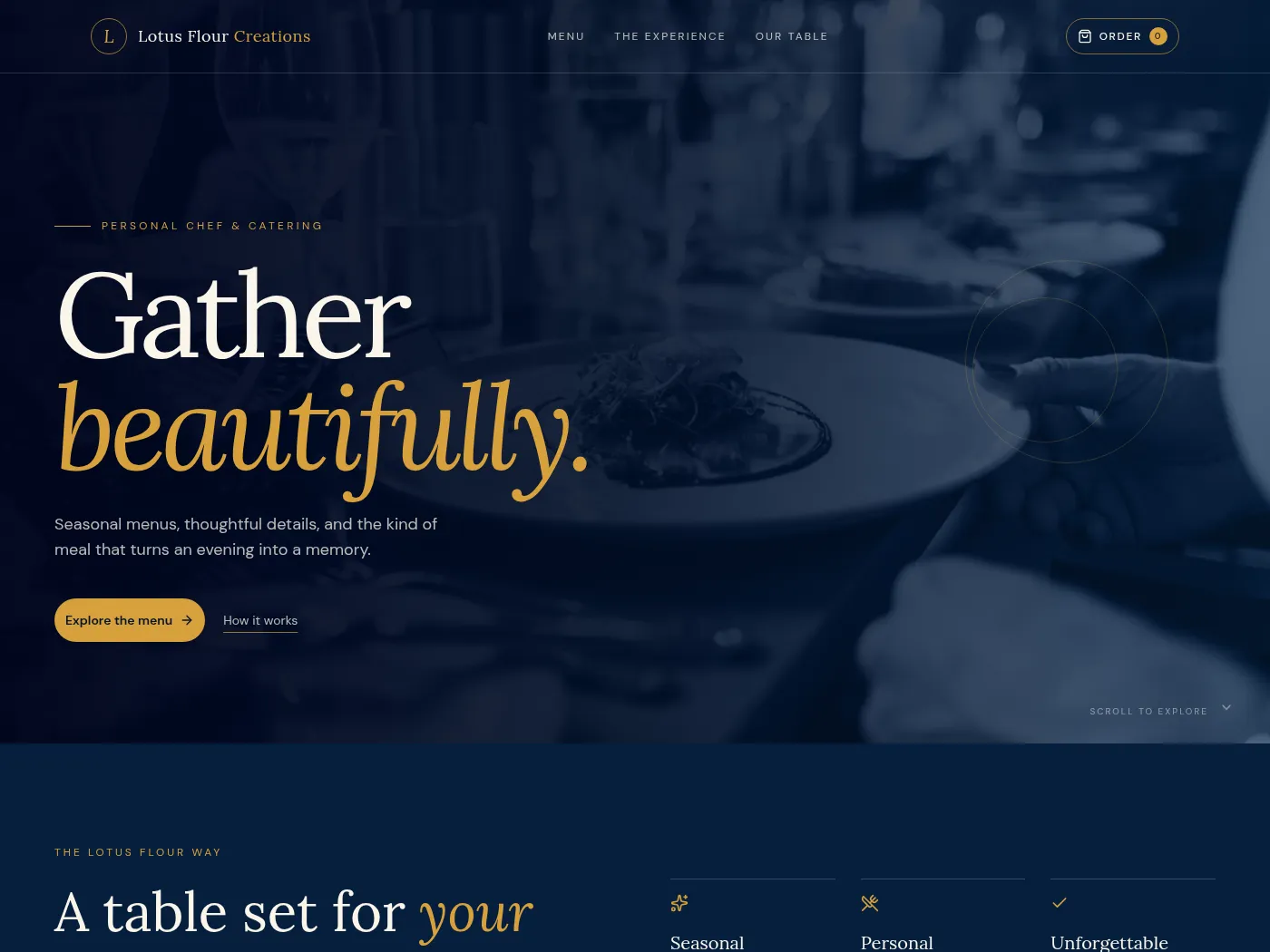 Lotus Flour Ordering Site