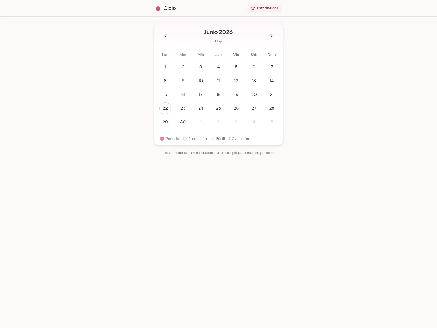 Menstrual Calendar App