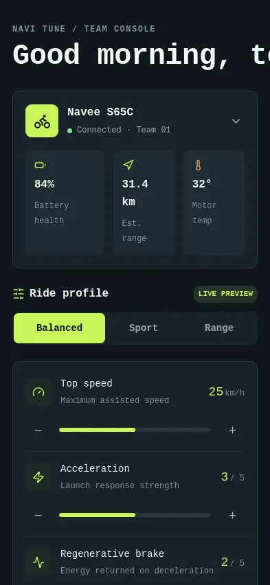Navee Scooter Tuner