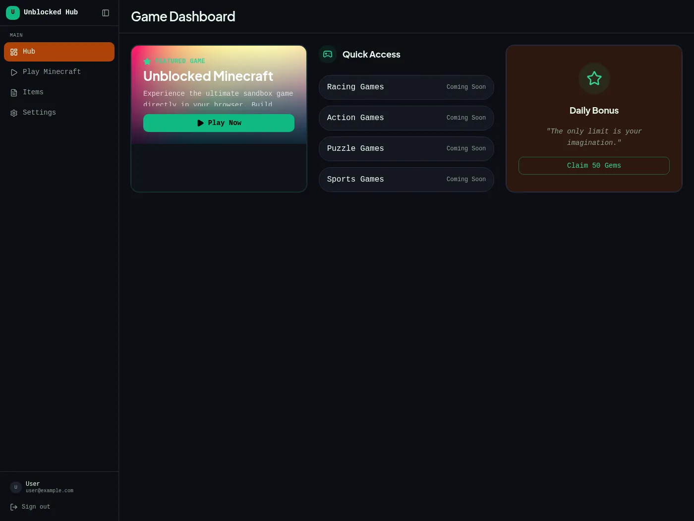 Unblocked Games Hub