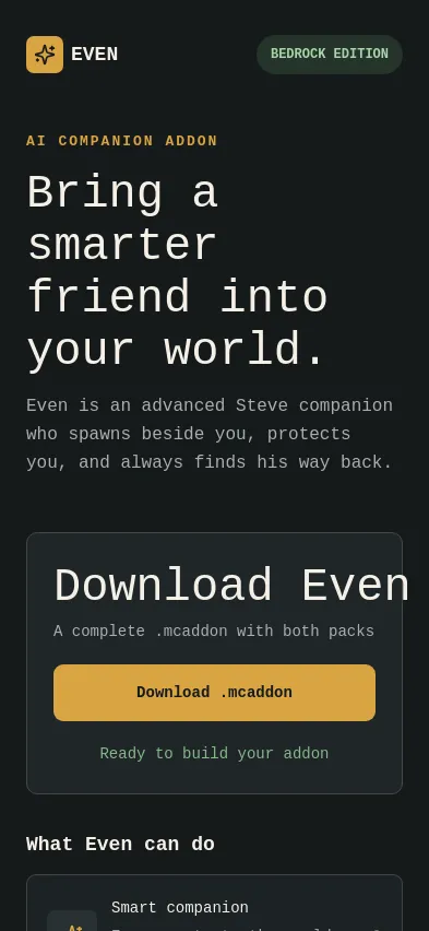 Even AI Bot Addon