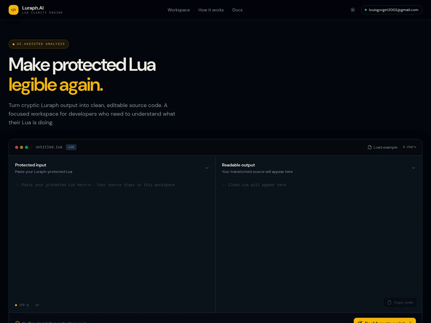 Luraph Deobfuscator AI