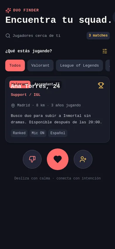 Game Matchmaker App