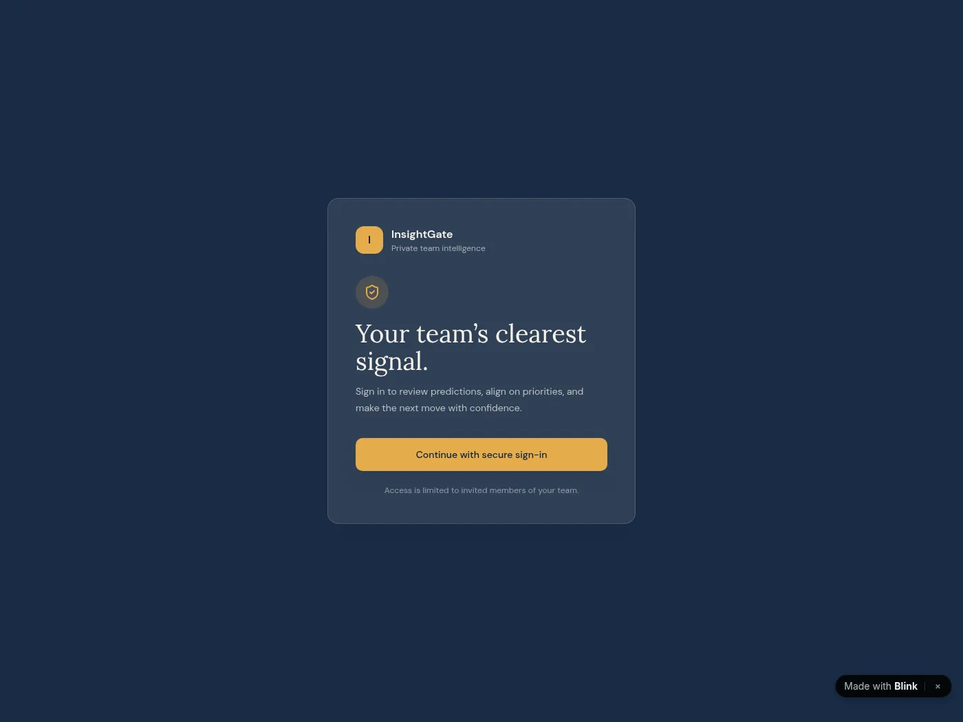 InsightGate Dashboard