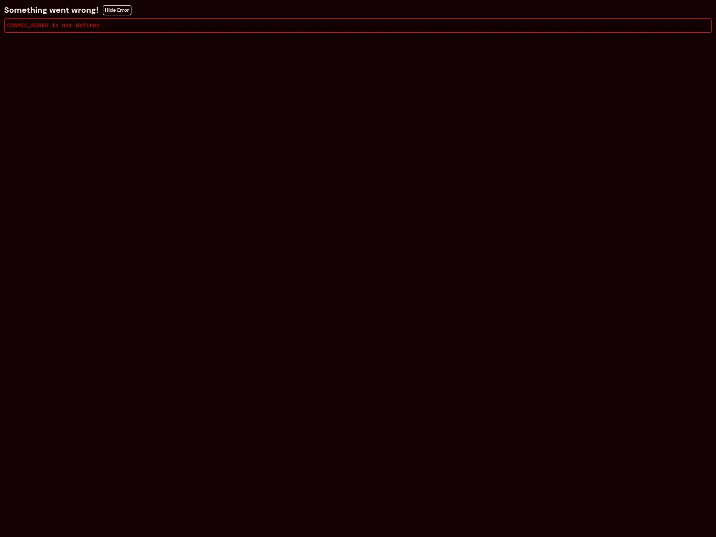 Red Cosmic Birthday Reveal