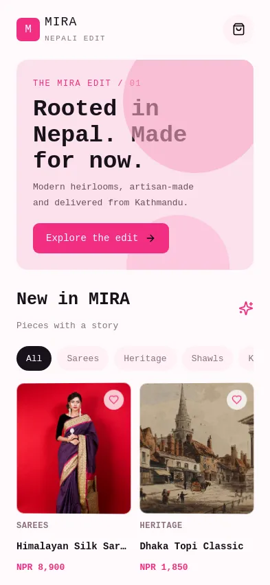 MIRA Clothing 3D Shop