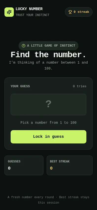 Lucky Number Game