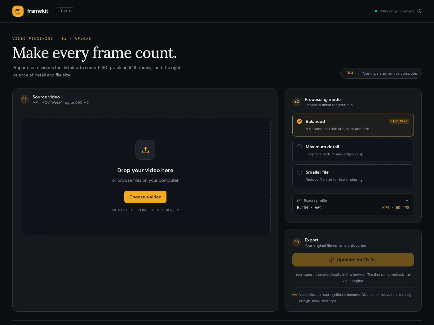 TikTok Upload Optimizer