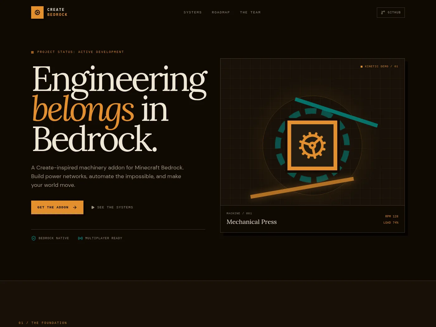 Bedrock Create Addon