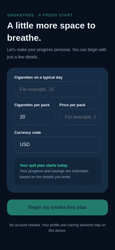 SmokeFree Companion