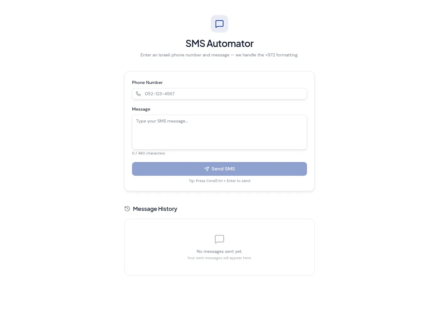 Israeli SMS Automator