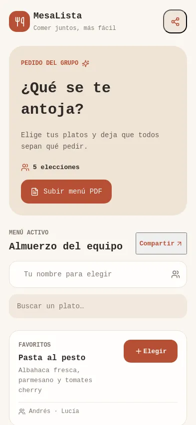 MenuChoice Mobile