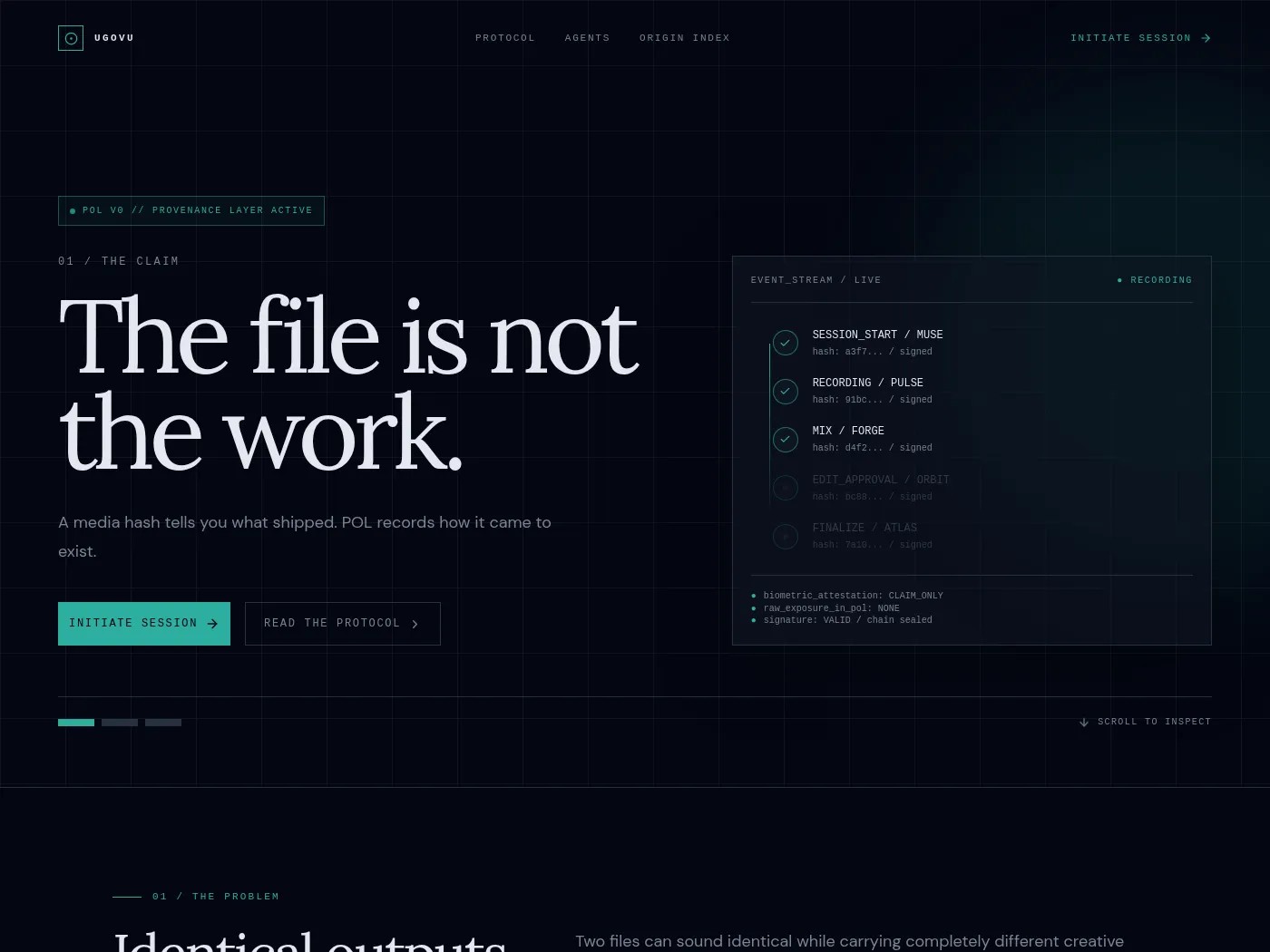 uGOvu Proof of Life Site