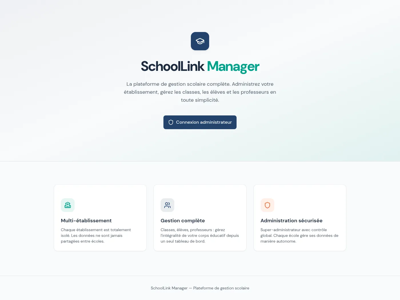 SchoolLink Manager