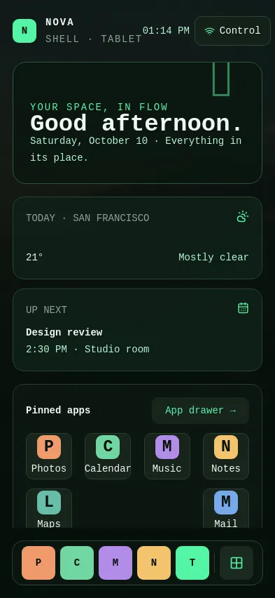 NOVA Shell Tablet Launcher