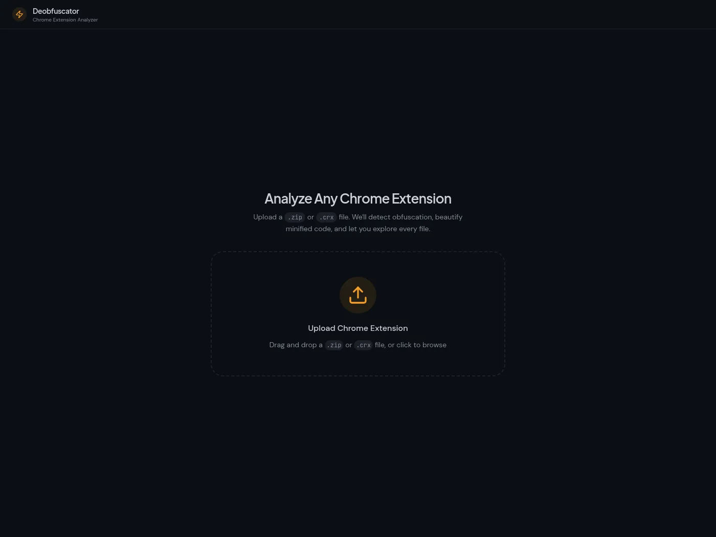 Deobfuscator Chrome Extension