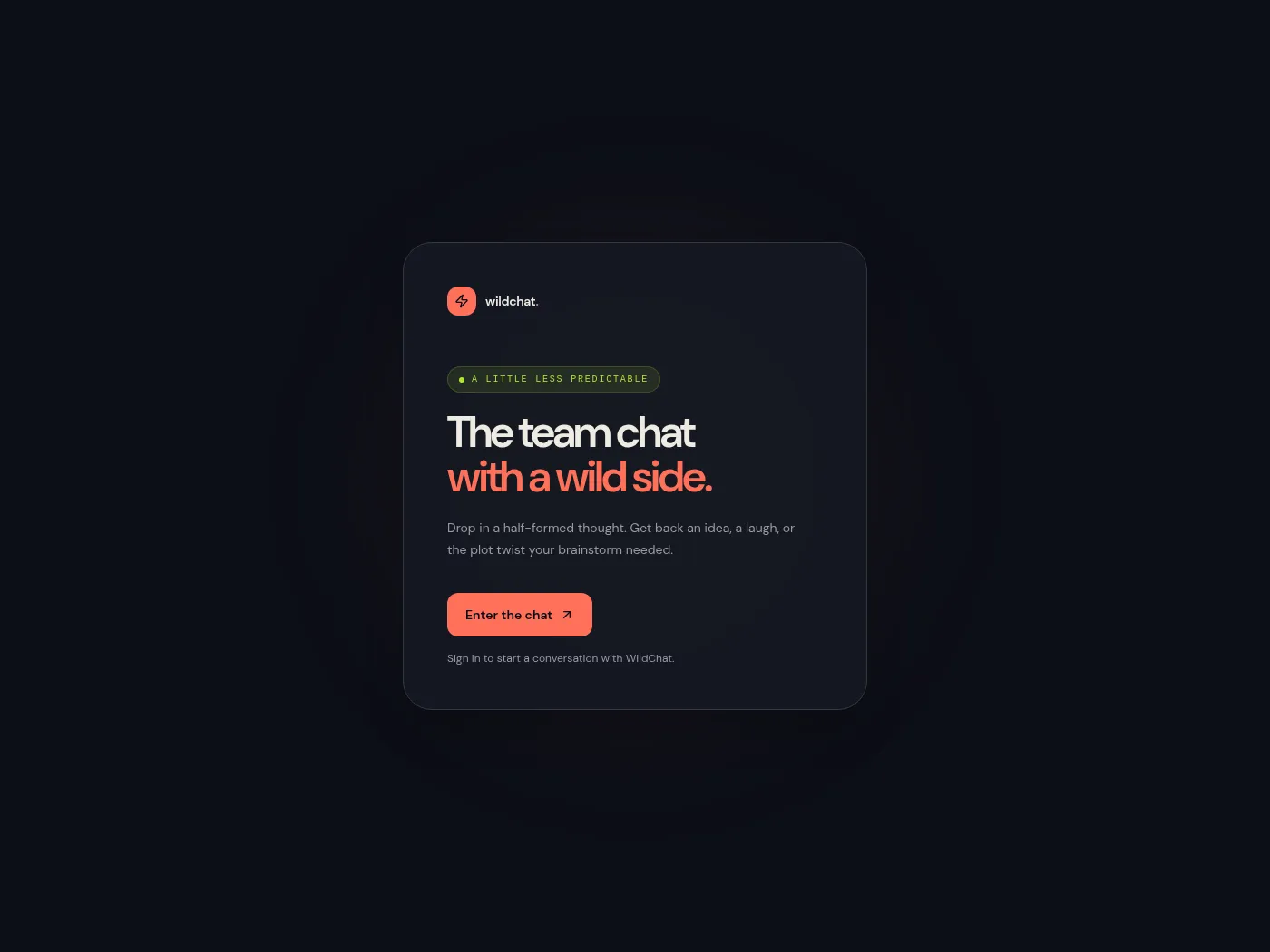 WildChat AI Bot