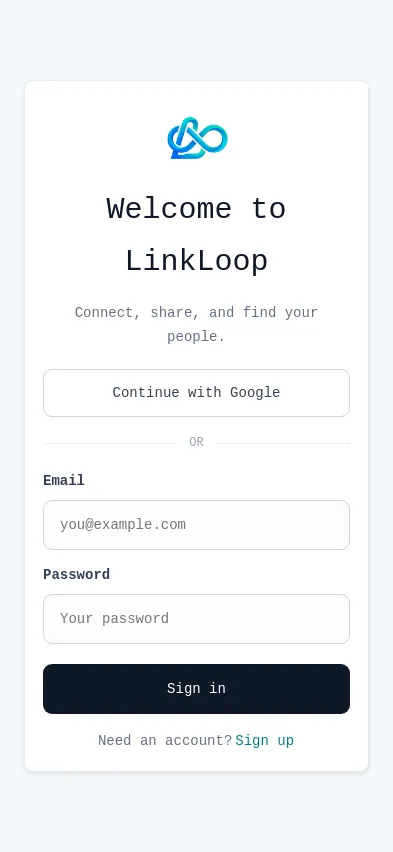 LinkLoop Cross-Platform App