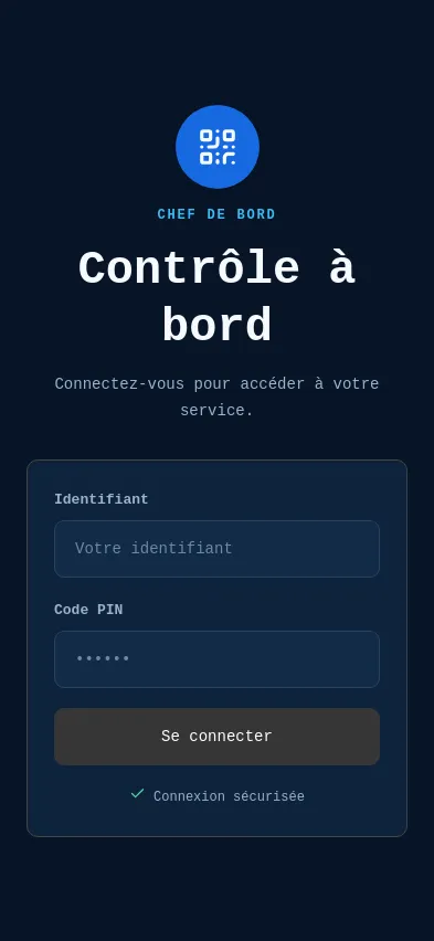 Chef de Bord Contrôle