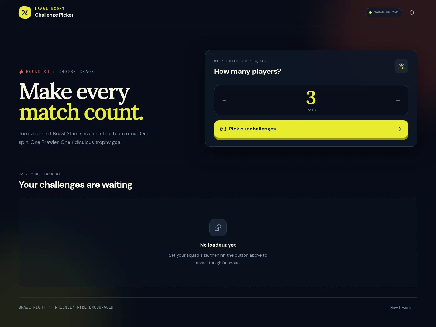 Brawl Stars Challenge Picker