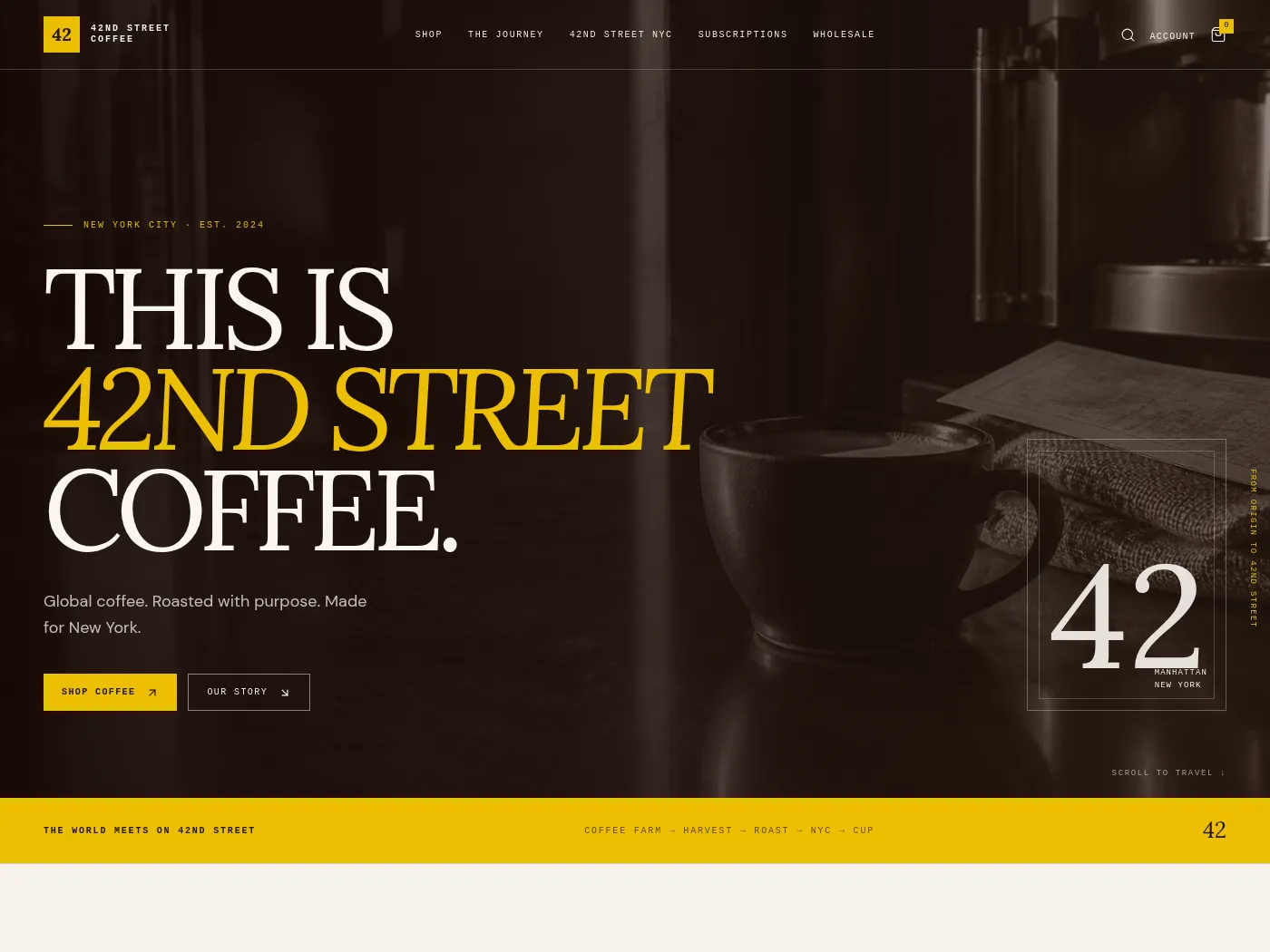42nd Street Coffee NYC
