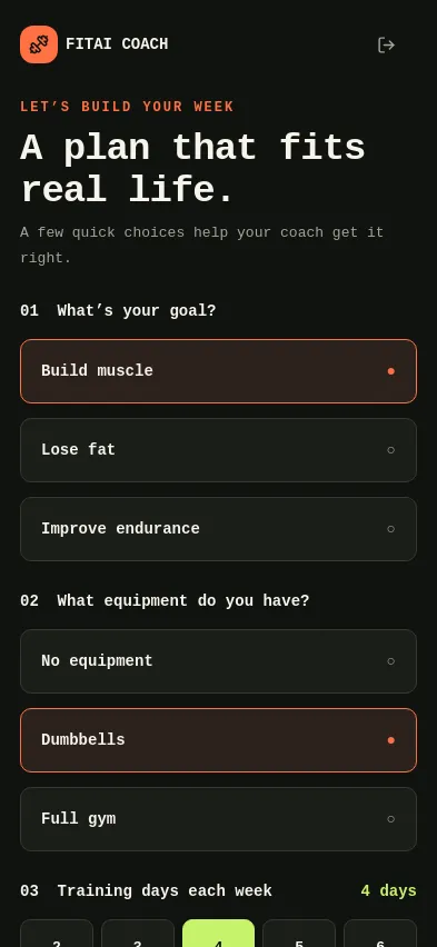 FitAI Coach