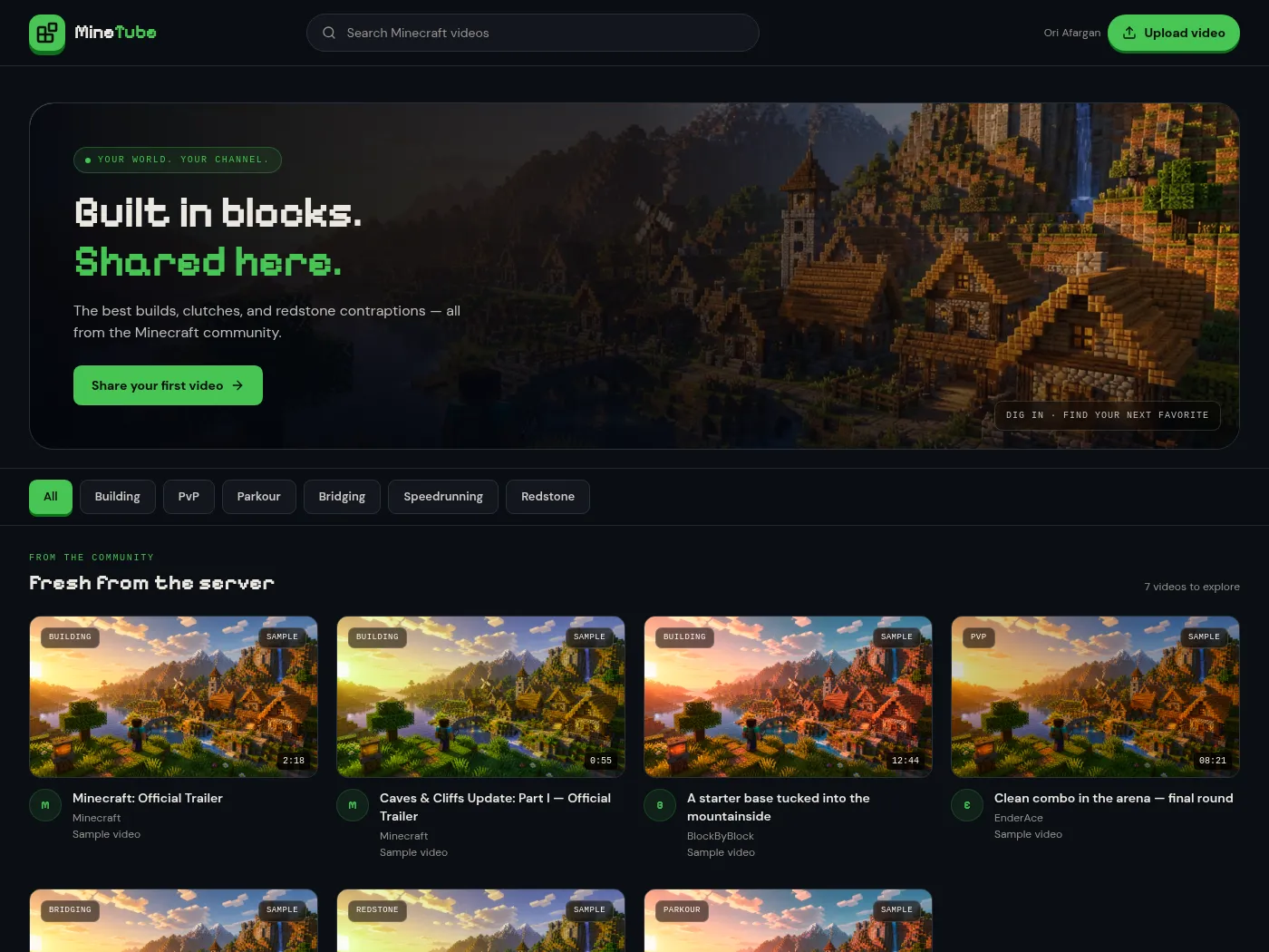 MineTube Minecraft Videos
