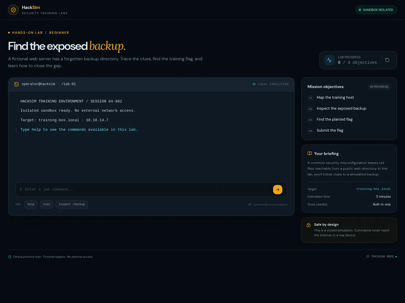 HackSim App