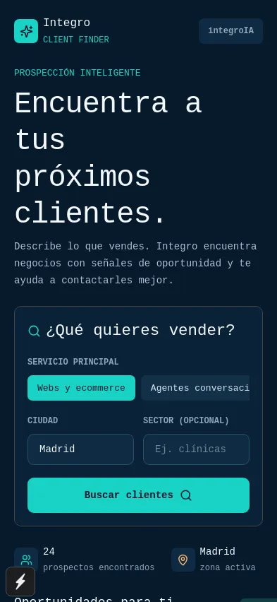 Integro Client Finder