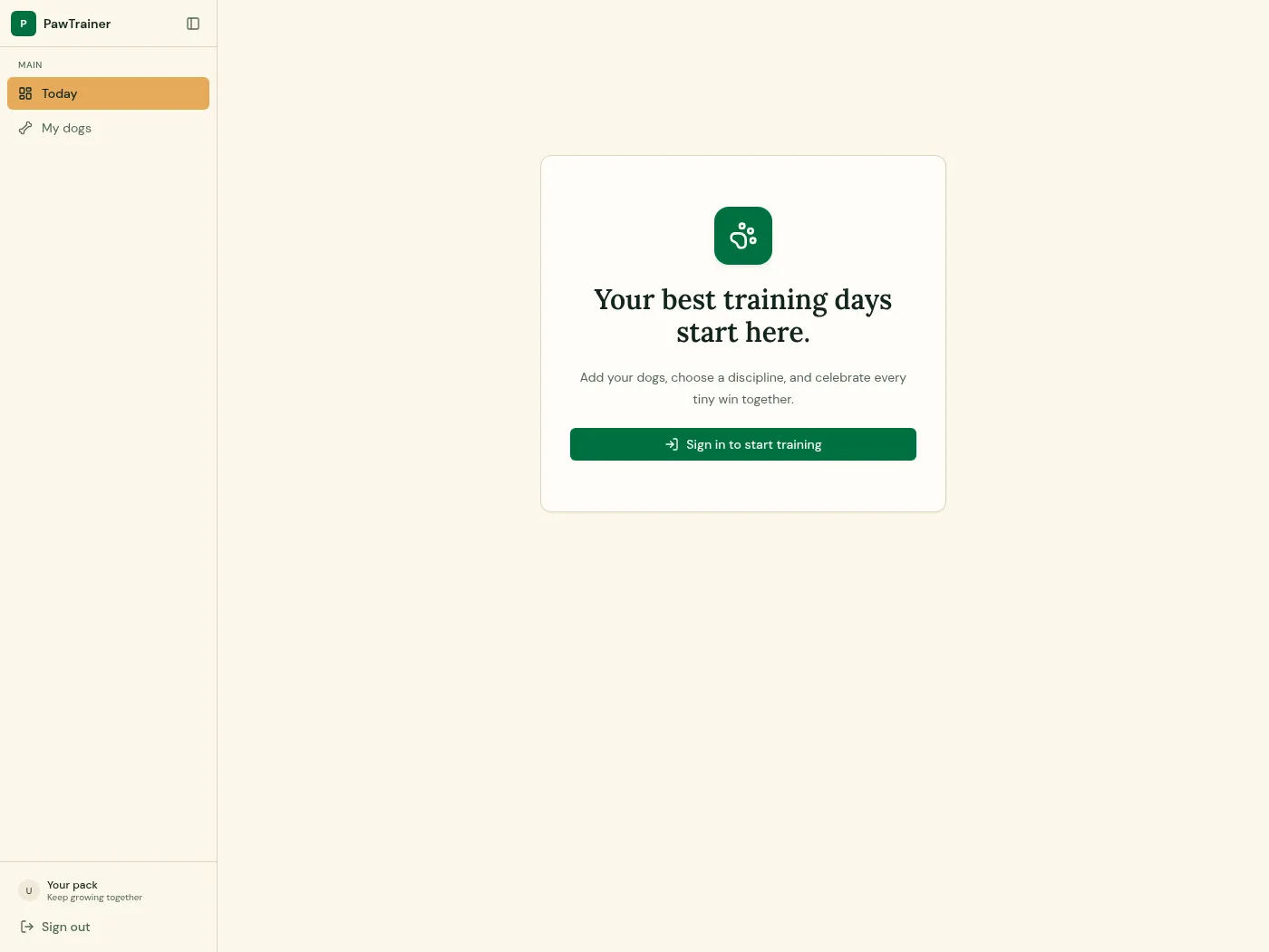 PawTrainer App