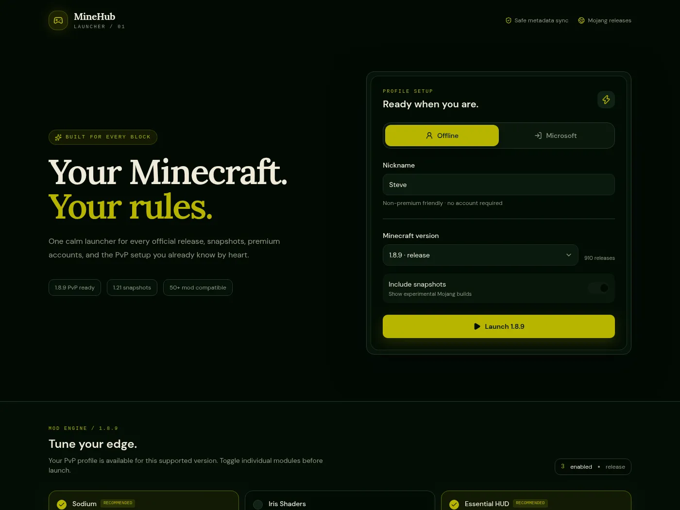 MineHub Launcher