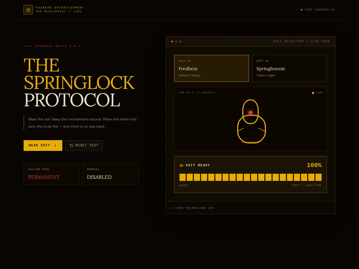 Springlock Suits Mod Hub