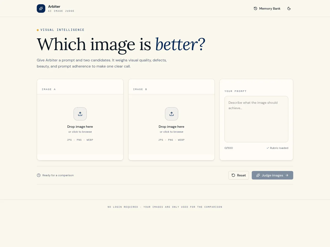 Arbiter AI Image Judge