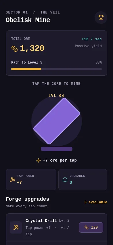 Obelisk Idle Miner