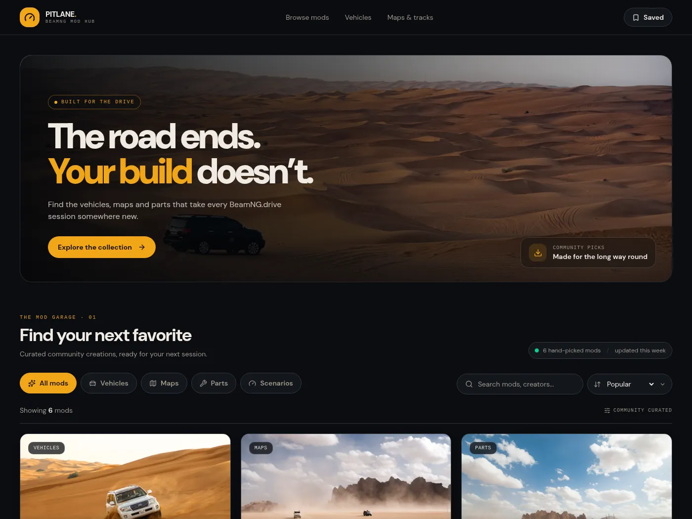 BeamNG Mod Hub