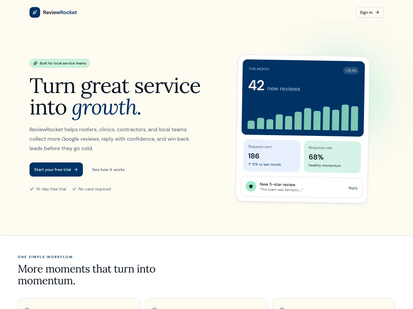 ReviewRocket SaaS Platform