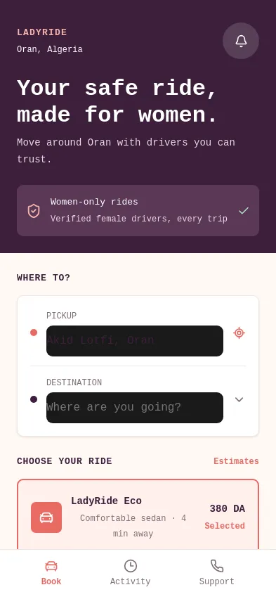 LadyRide Oran