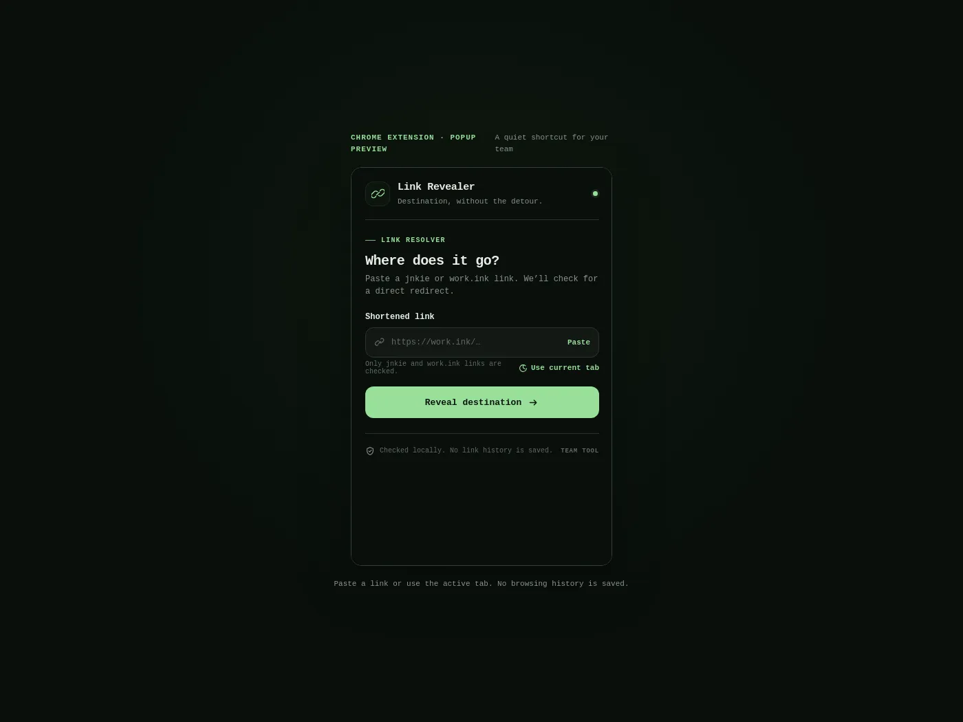 Link Revealer Extension