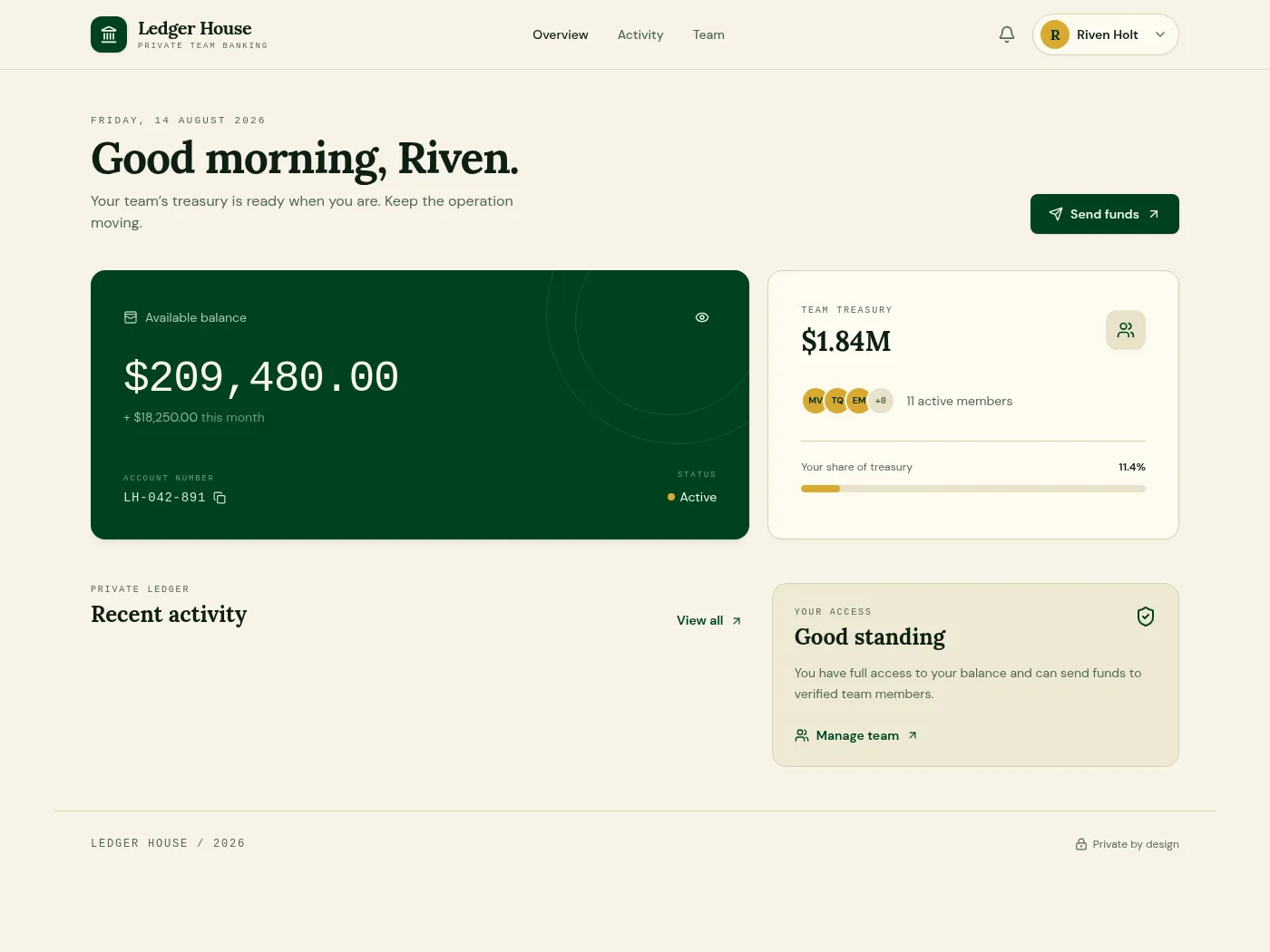 LARP Bank App