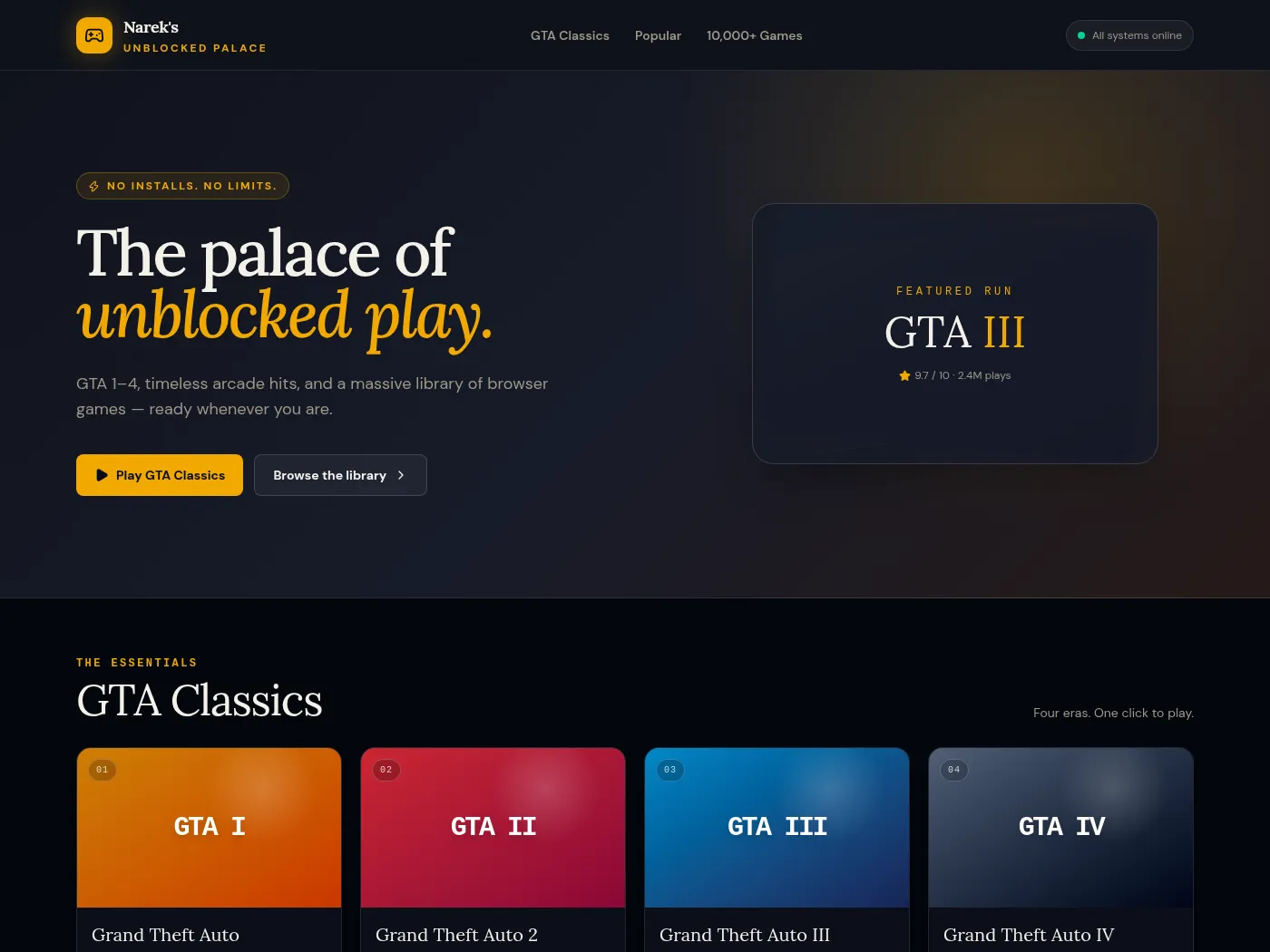 Narek's Unblocked Palace