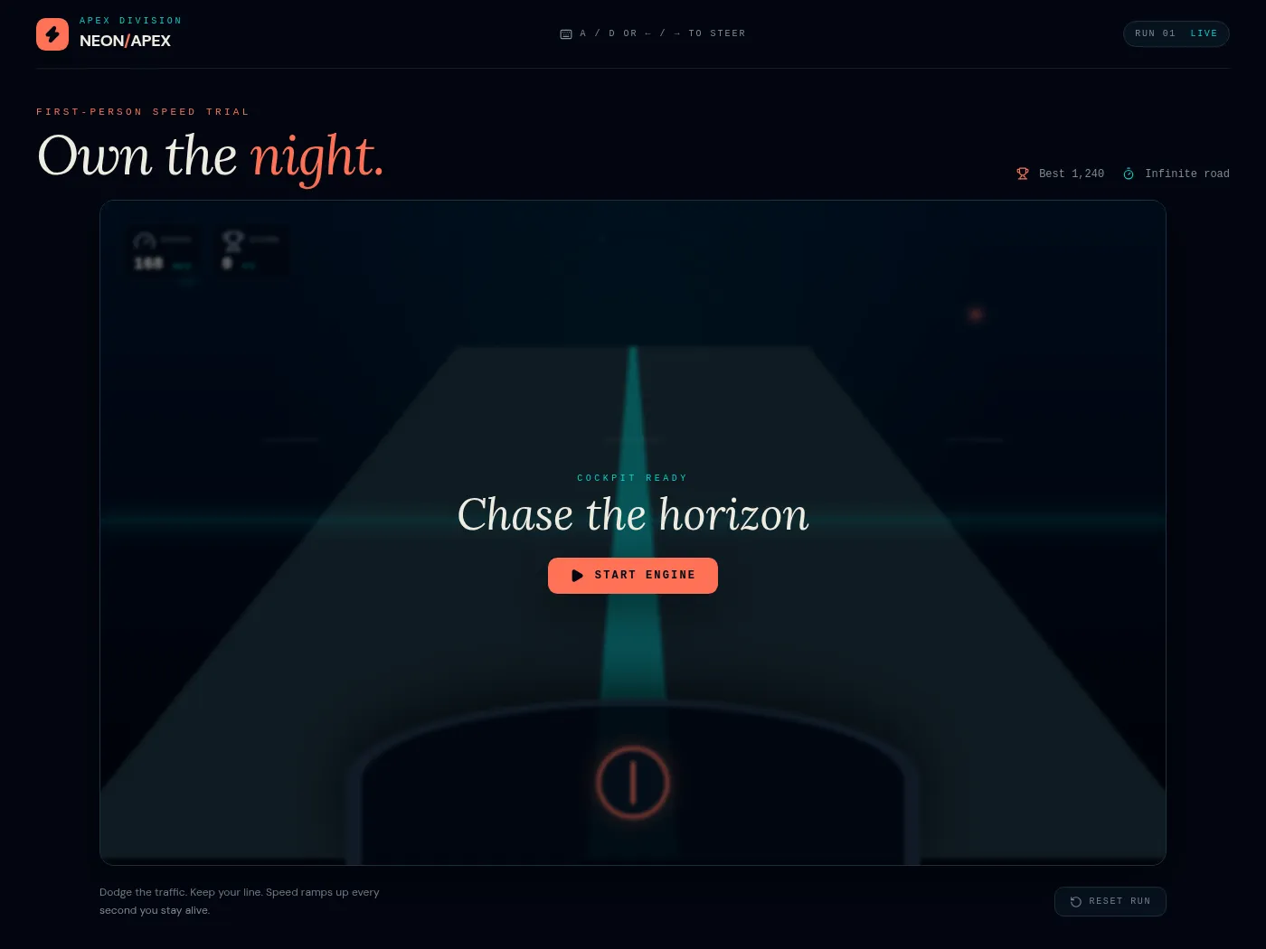First-Person Racing Game