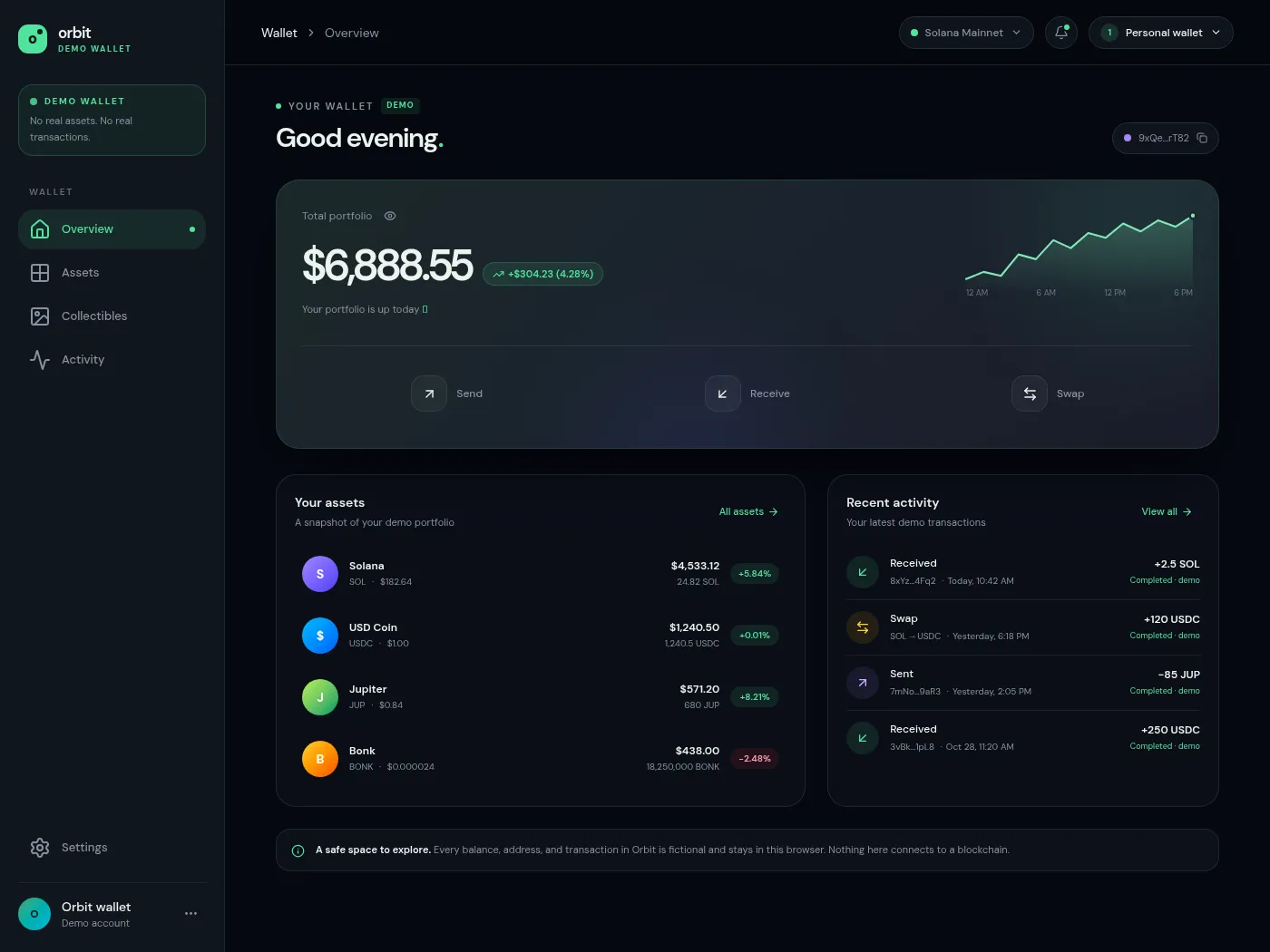 Demo Crypto Wallet