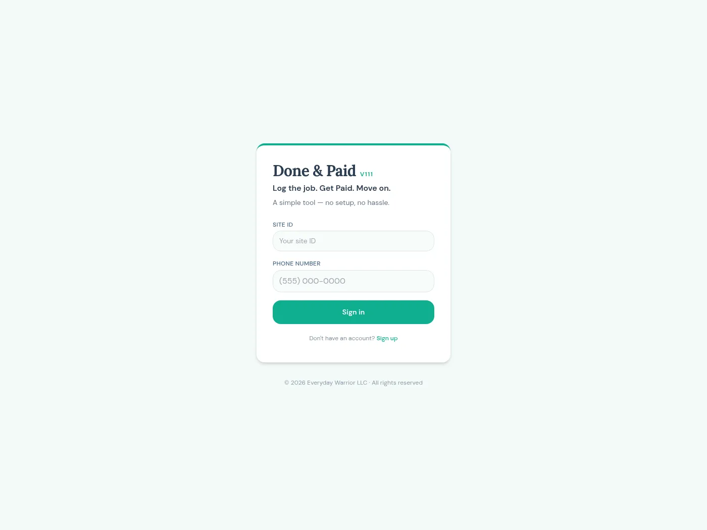 Done & Paid