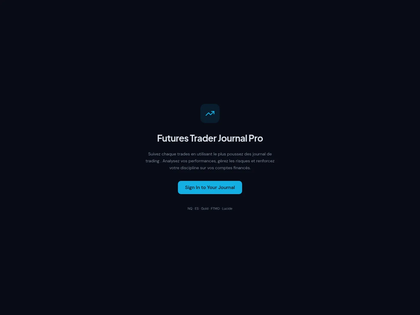 Futures Trader Journal Pro