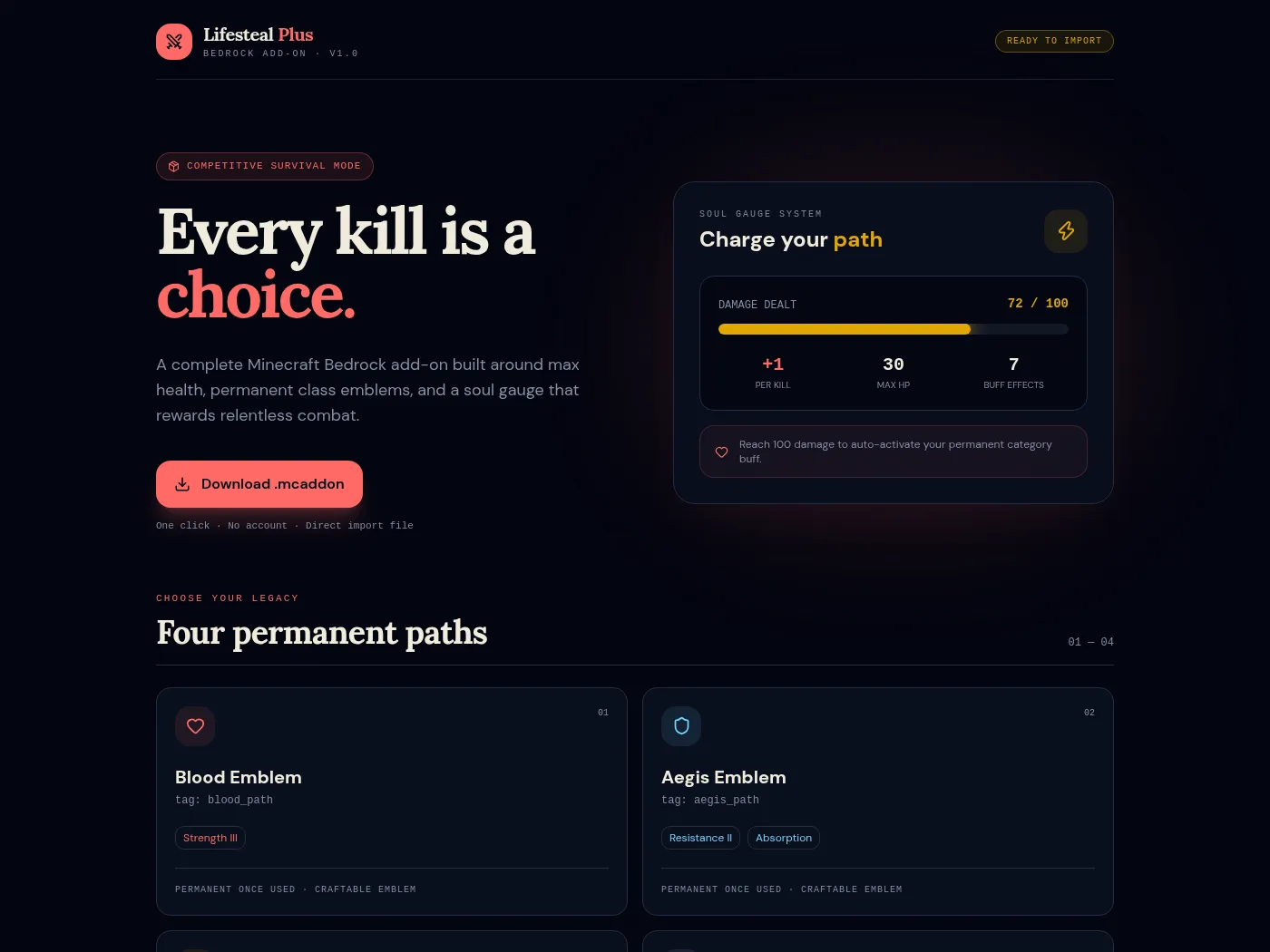 Lifesteal Plus Add-On